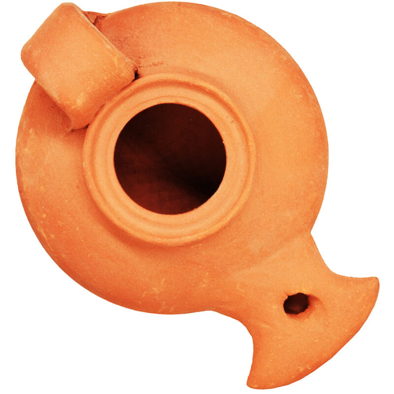 Jesus Era Olive Oil Lamp Replica - Authentic Clay Lamp