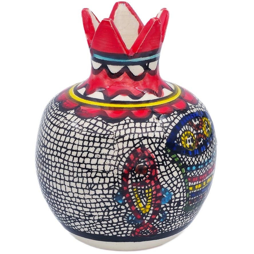 Handcrafted Armenian Ceramic Pomegranates - Made in Israel