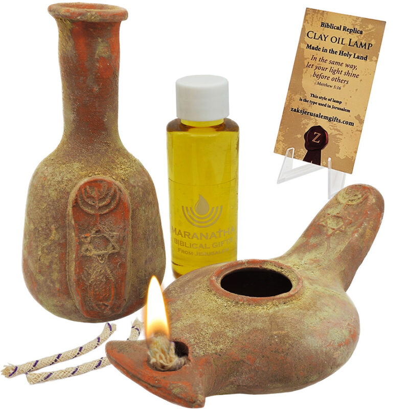 Clay Oil Lamps from Jerusalem - Handcrafted Treasures from Israel